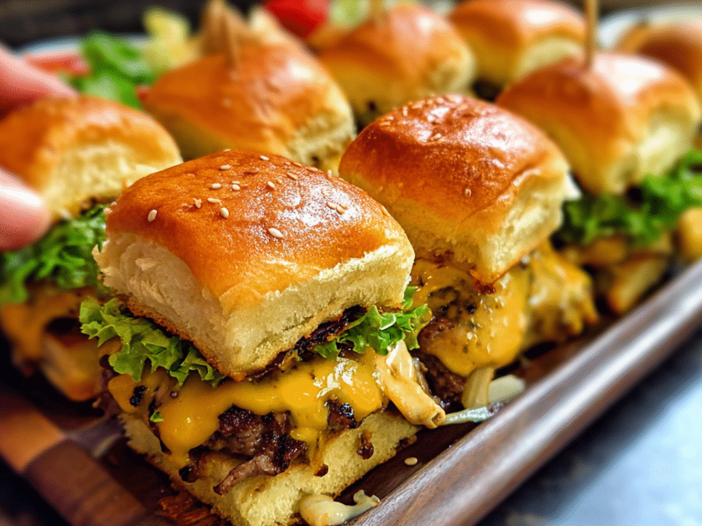 Sheet Pan Burger Sliders - Dinner Recipes